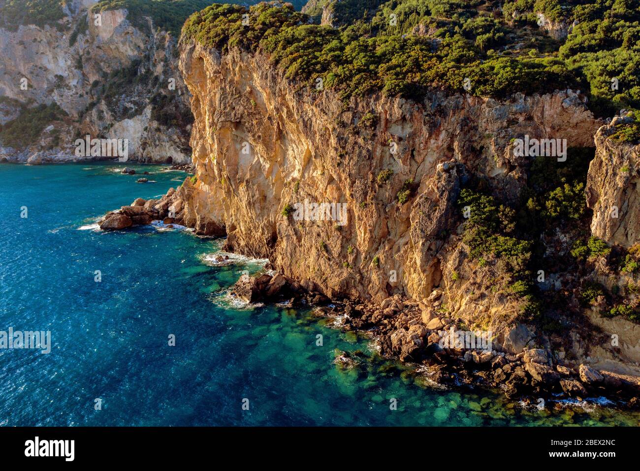 Corfu island aerial hi-res stock photography and images - Alamy