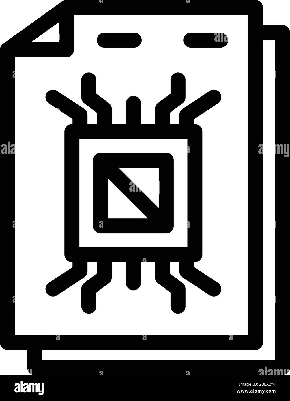 Data paper storage icon, outline style Stock Vector Image & Art - Alamy