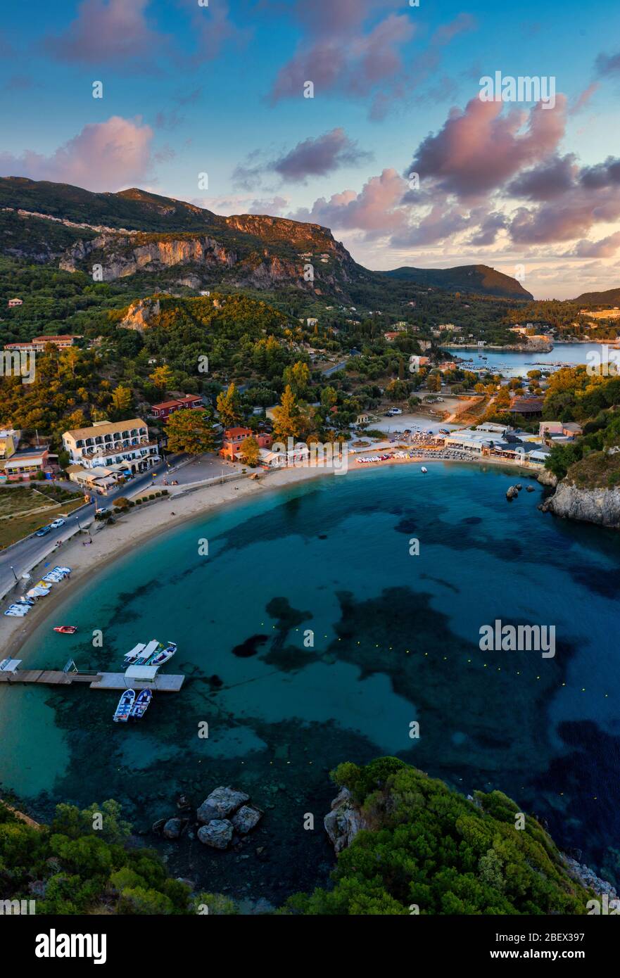 Corfu beach scenery landscape hi-res stock photography and images - Alamy