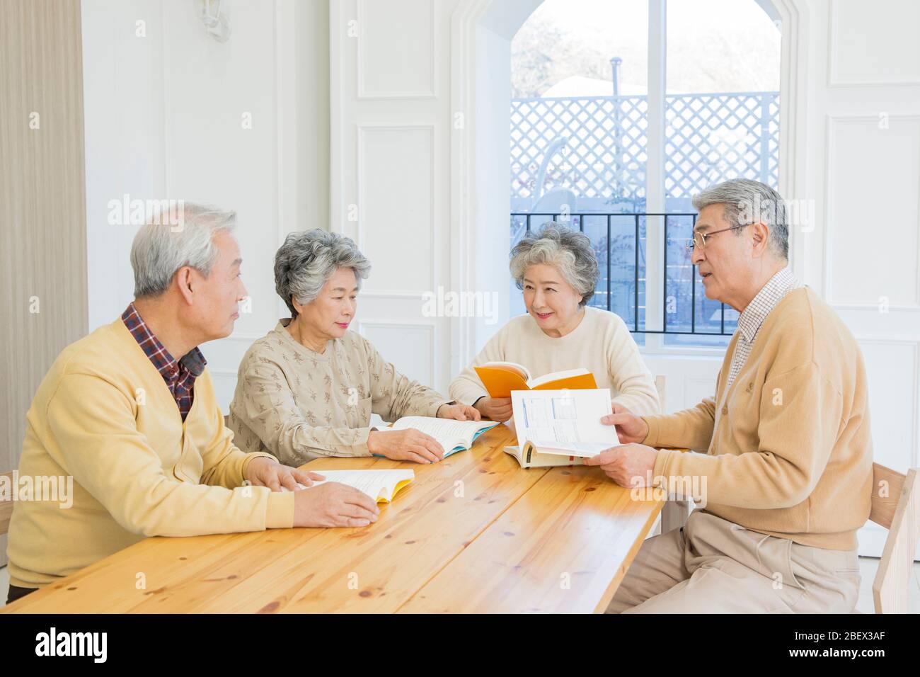 Happy senior life concept. Healthy activities in daily life of senior ...