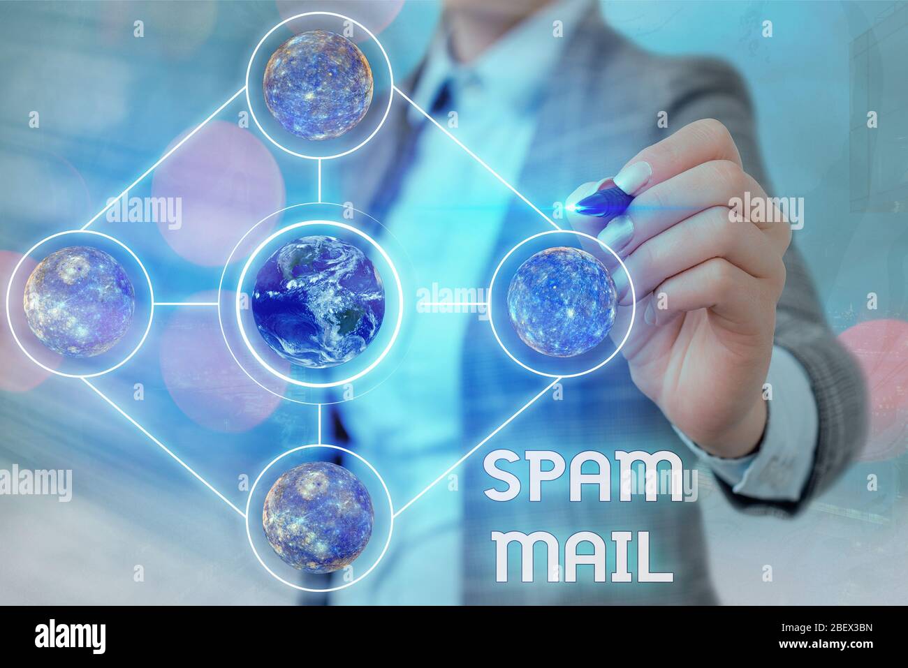 Word writing text Spam Mail. Business photo showcasing Intrusive ...