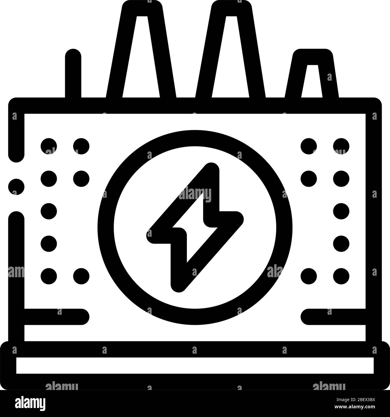 power station icon vector outline illustration Stock Vector Image & Art ...