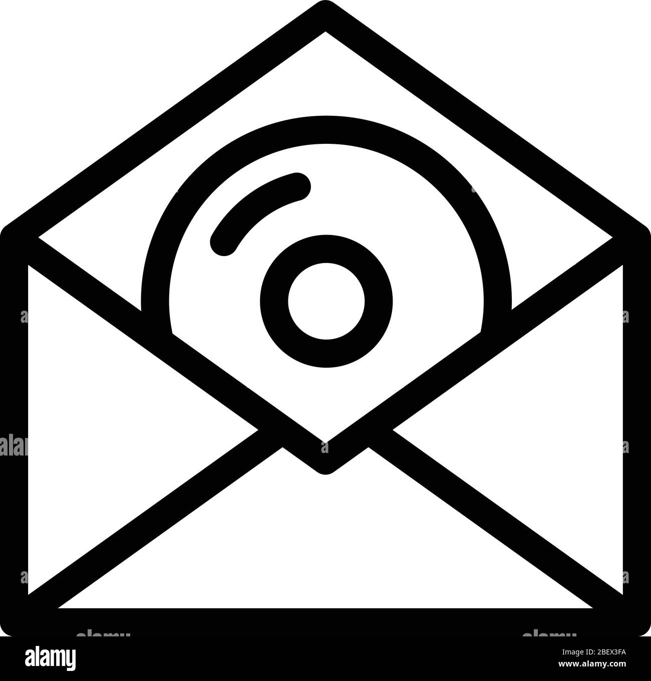 Voice mail icon black Cut Out Stock Images & Pictures - Alamy