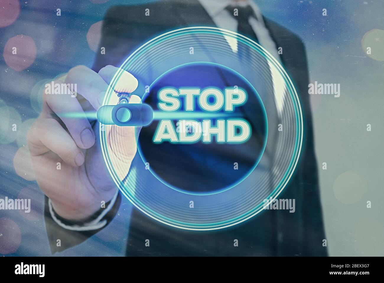 Writing note showing Stop Adhd. Business concept for Put at end the ...