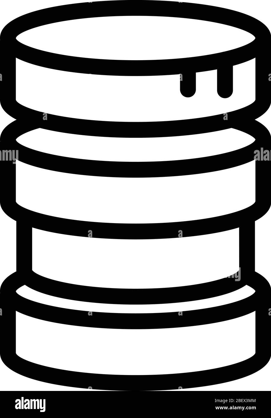 Server data icon, outline style Stock Vector Image & Art - Alamy