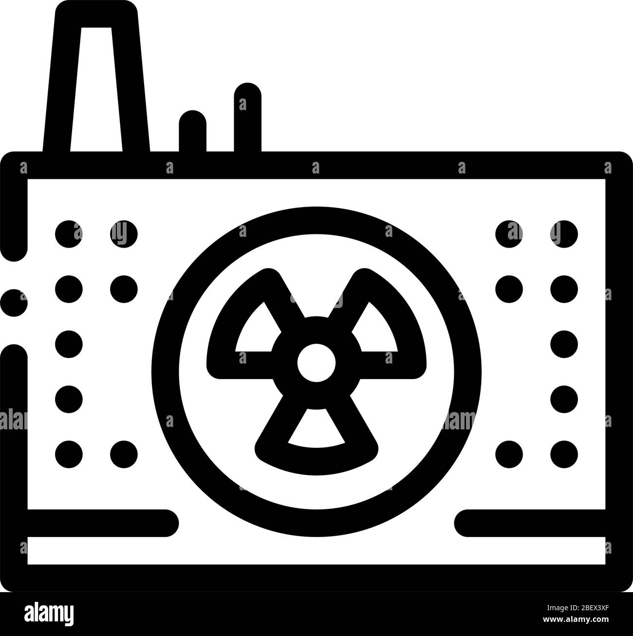 windmill factory icon vector outline illustration Stock Vector Image ...