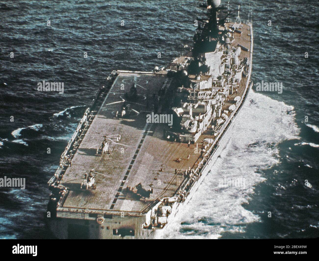 1982 - A stern view of the Soviet guided missile vertical take-off and ...