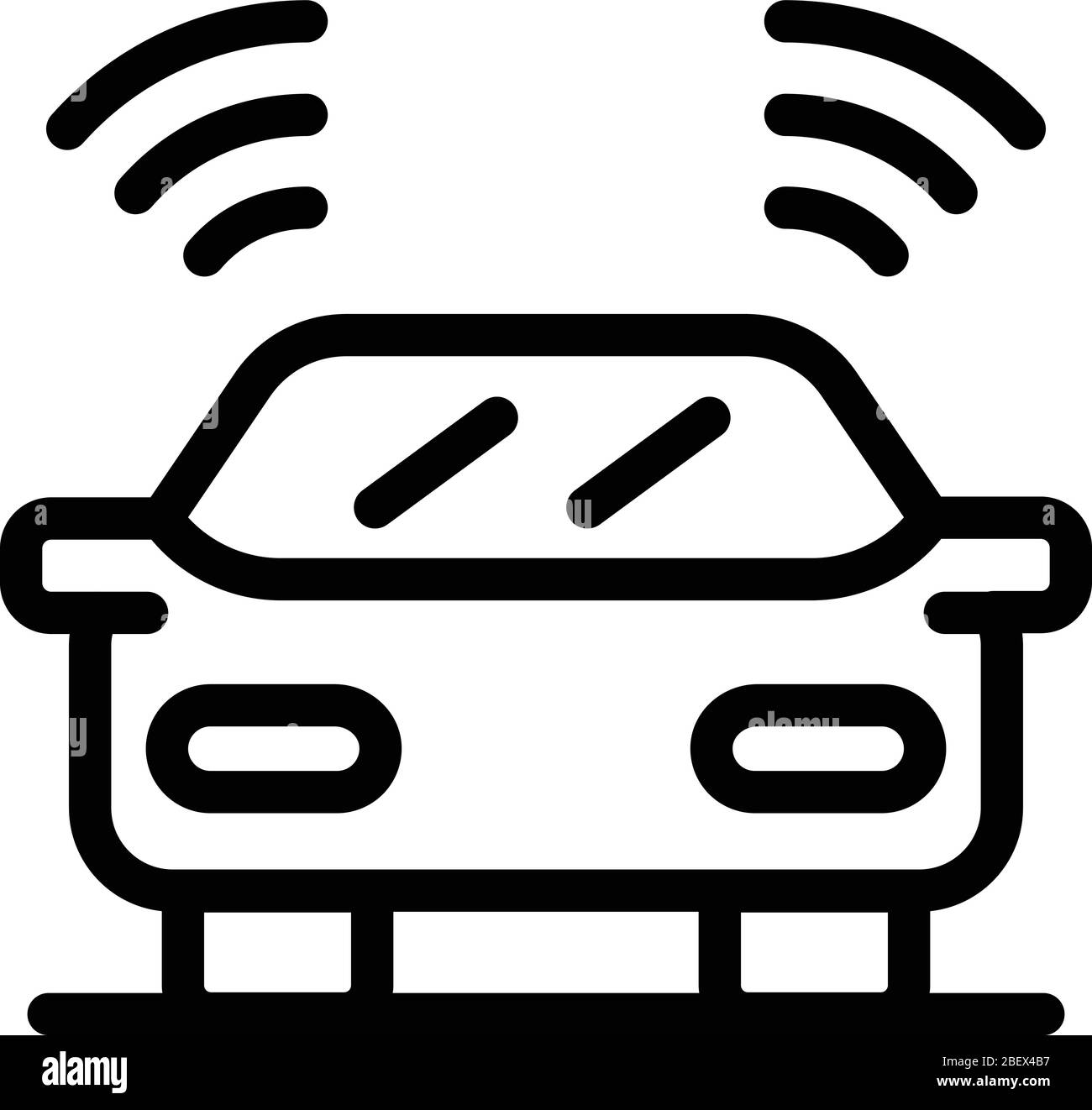 Car driving assistant icon, outline style Stock Vector Image & Art - Alamy