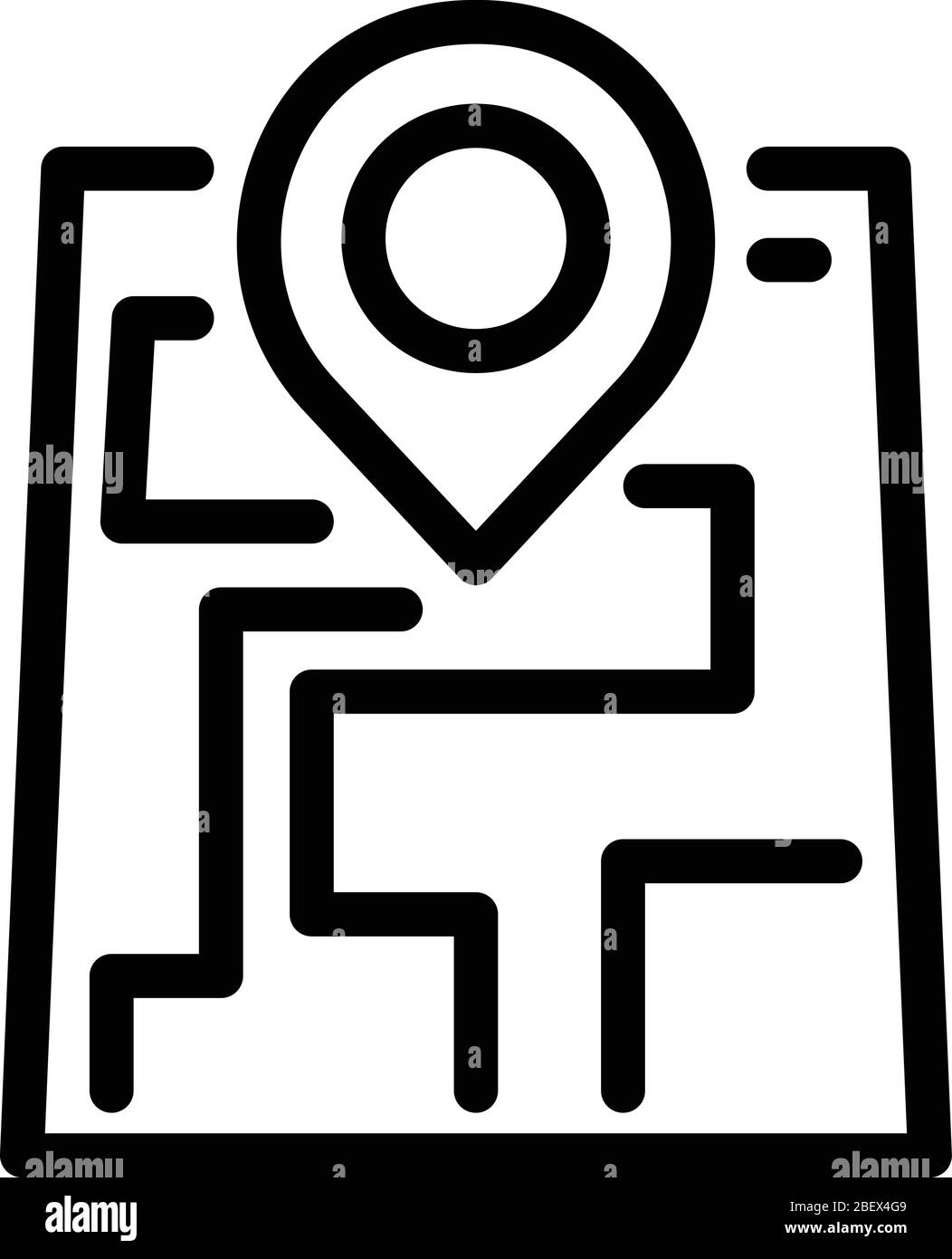 Online gps map icon, outline style Stock Vector Image & Art - Alamy
