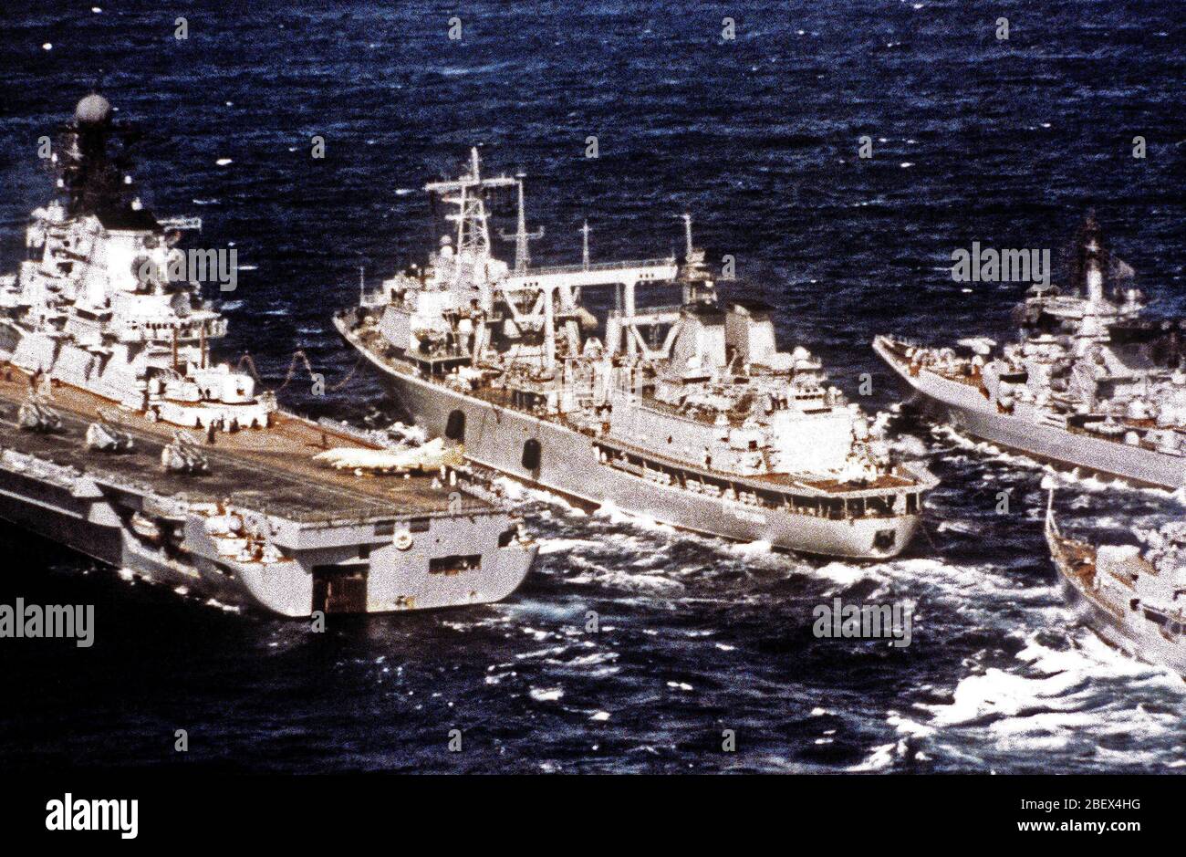 1982 - A port quarter view of the Soviet Keila class transport ship ...