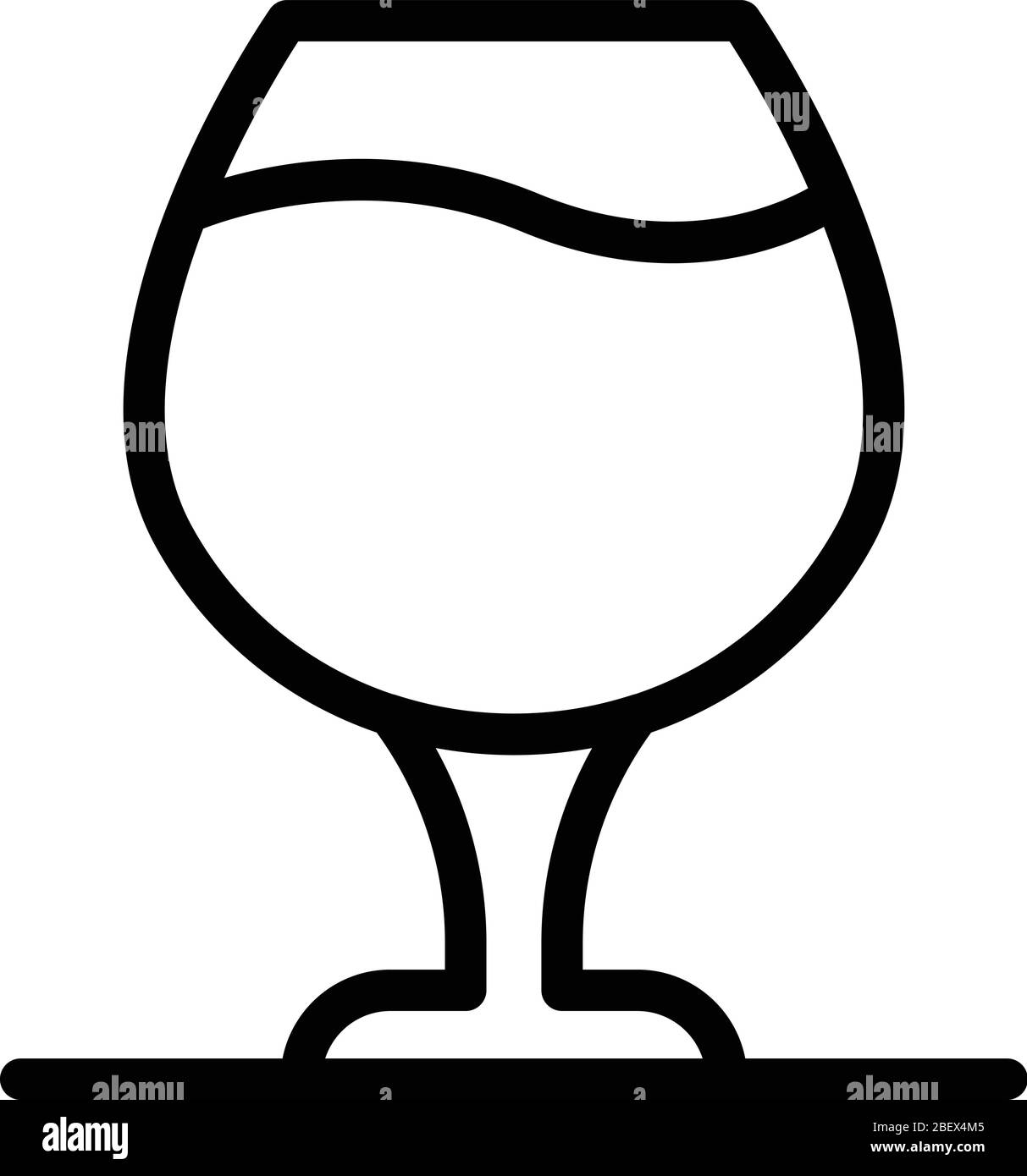 Brandy glass icon, outline style Stock Vector Image & Art - Alamy