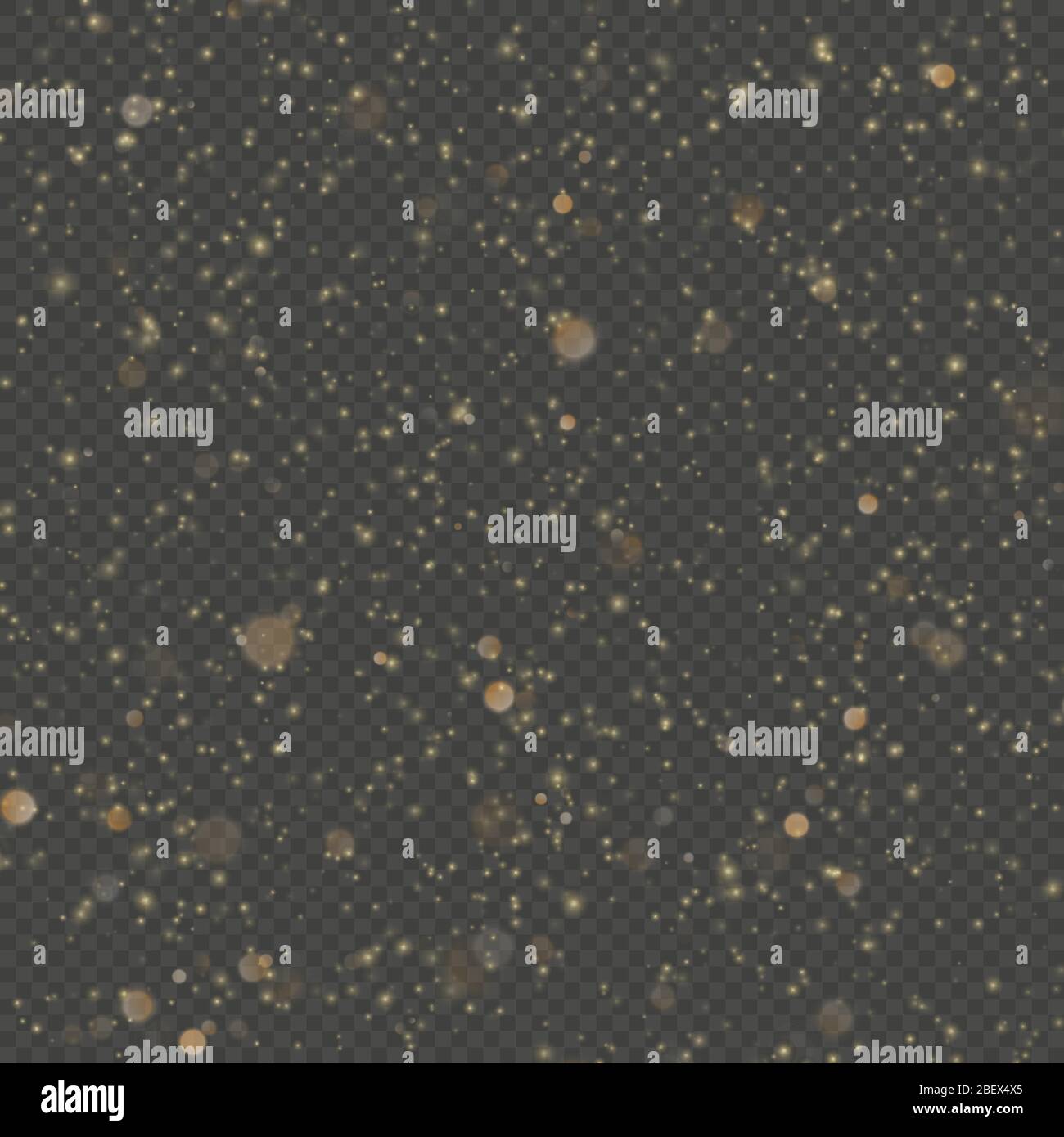 Overlay effect glitter gold light shine effect on transparent ...