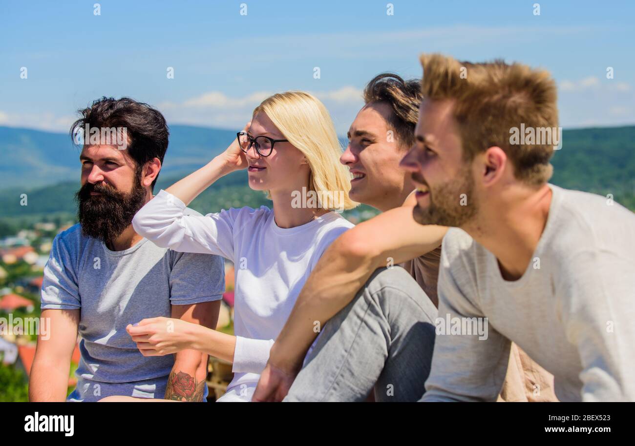 Simply being around. group of four people. great fit for day off. best ...