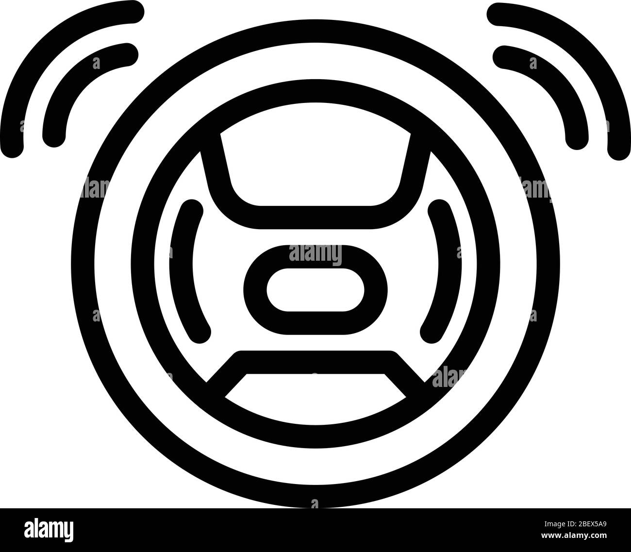 Autopilot navigation line icon Cut Out Stock Images & Pictures - Alamy