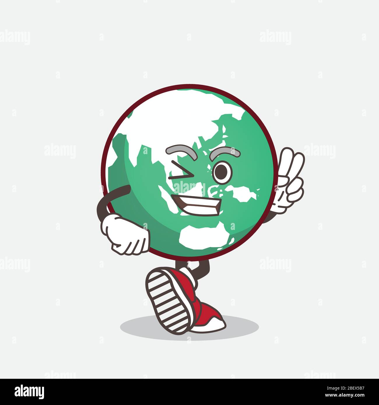 Earth Globe Vector Mascot Illustration Stock Vector Image & Art - Alamy