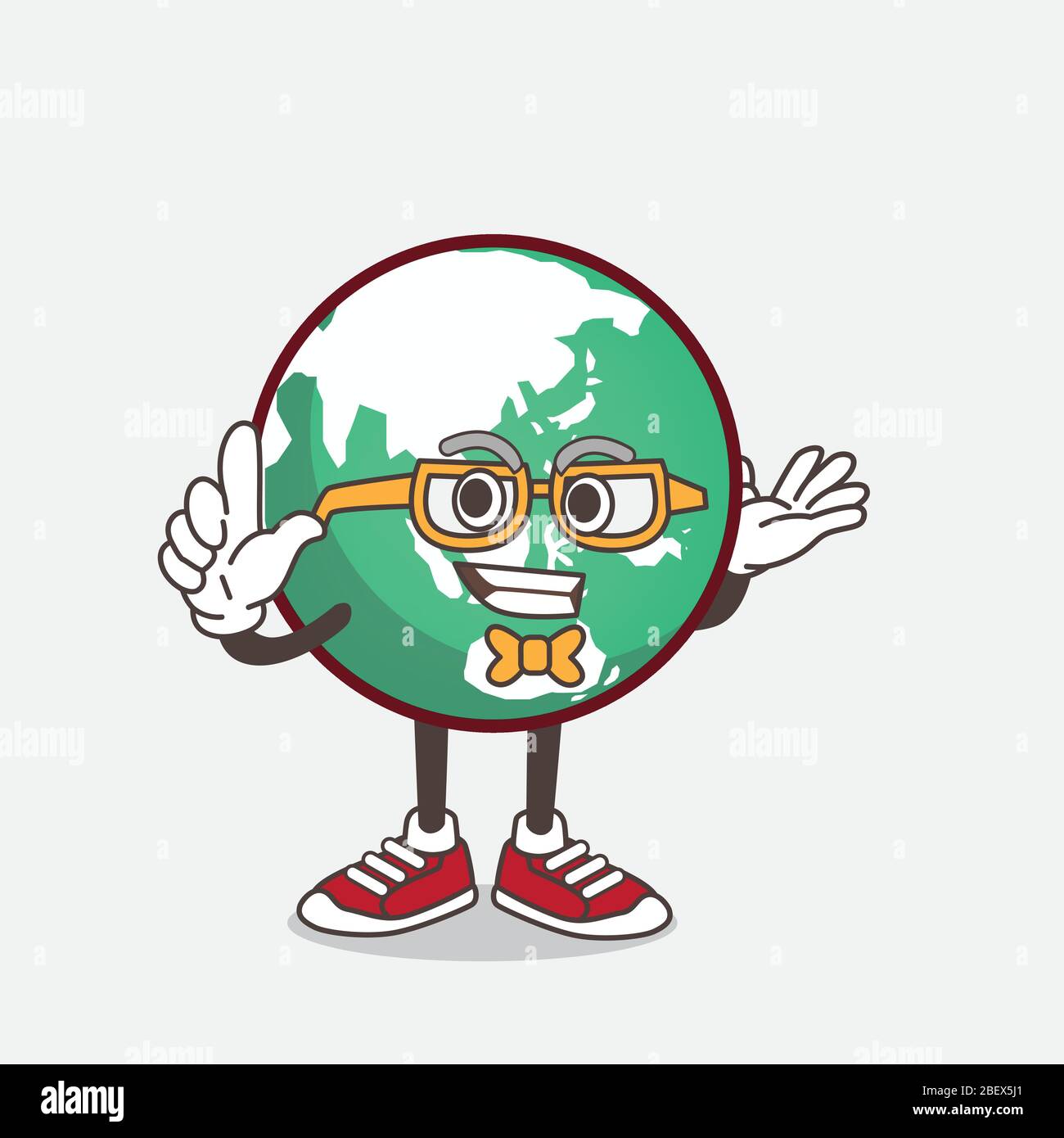 Earth Globe Vector Mascot Illustration Stock Vector Image & Art - Alamy