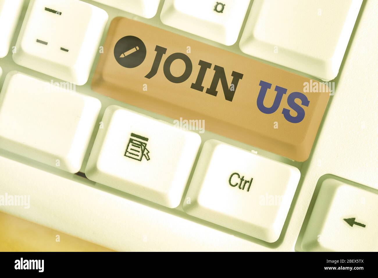 Conceptual hand writing showing Join Us. Concept meaning Register in ...