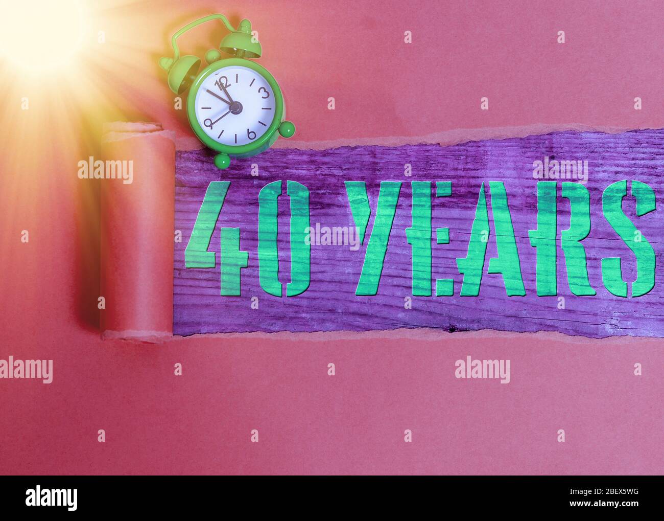 Handwriting text 40 Years. Conceptual photo Remembering or honoring ...