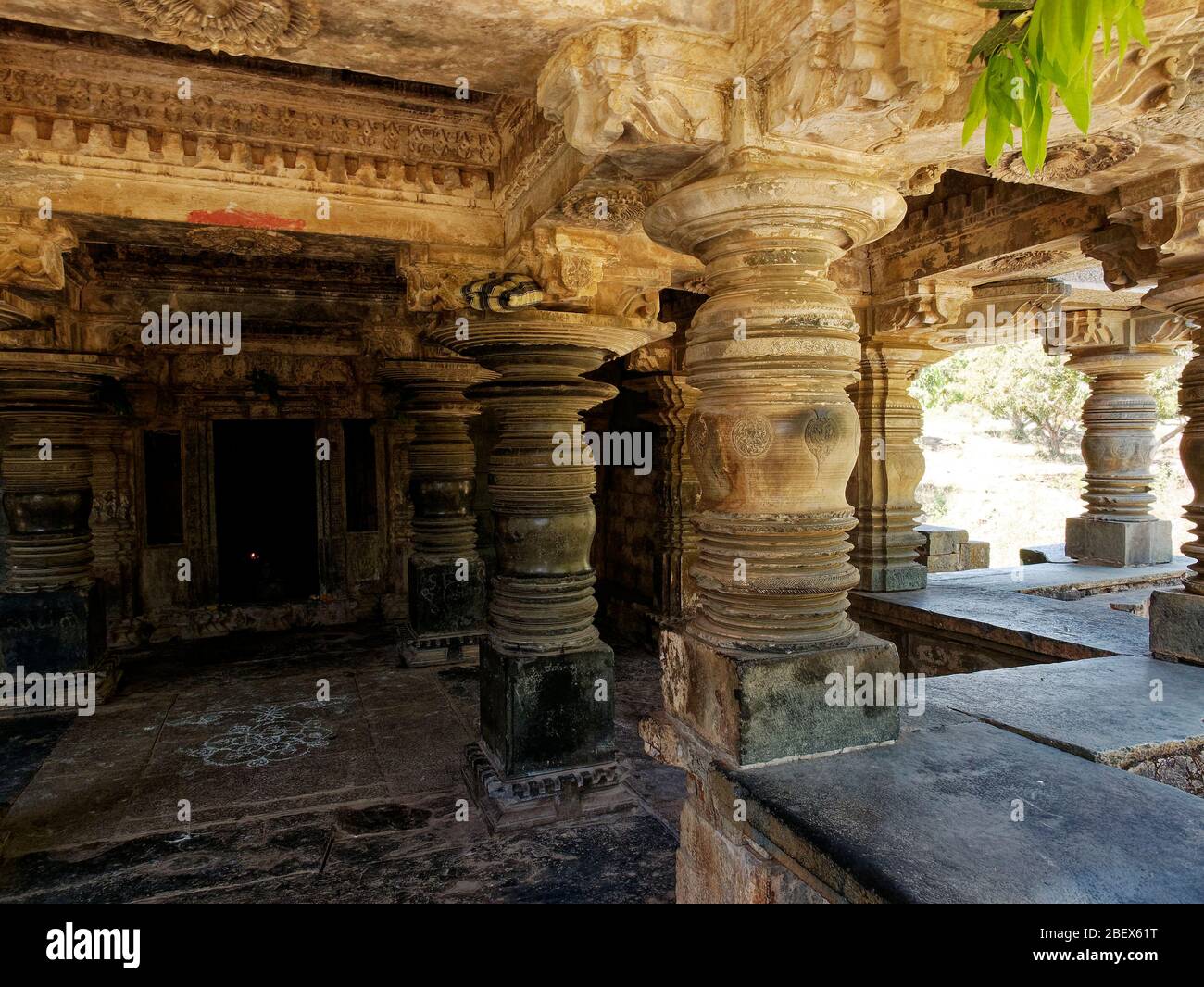 The pillars of the open main hall are lathe turned Stock Photo - Alamy