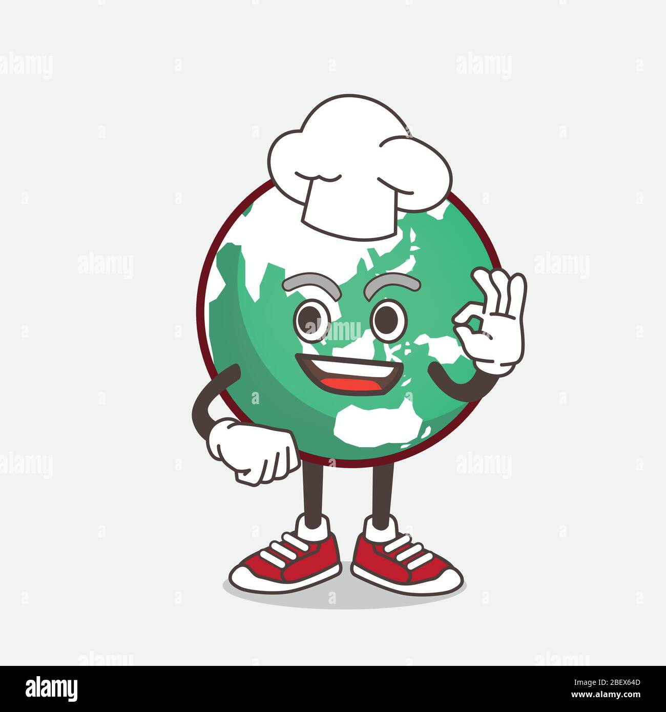 Earth Globe Vector Mascot Illustration Stock Vector Image & Art - Alamy