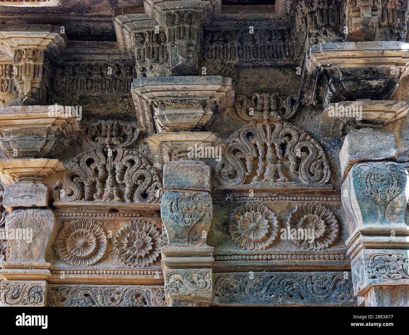 Exterior wall reliefs Stock Photo - Alamy