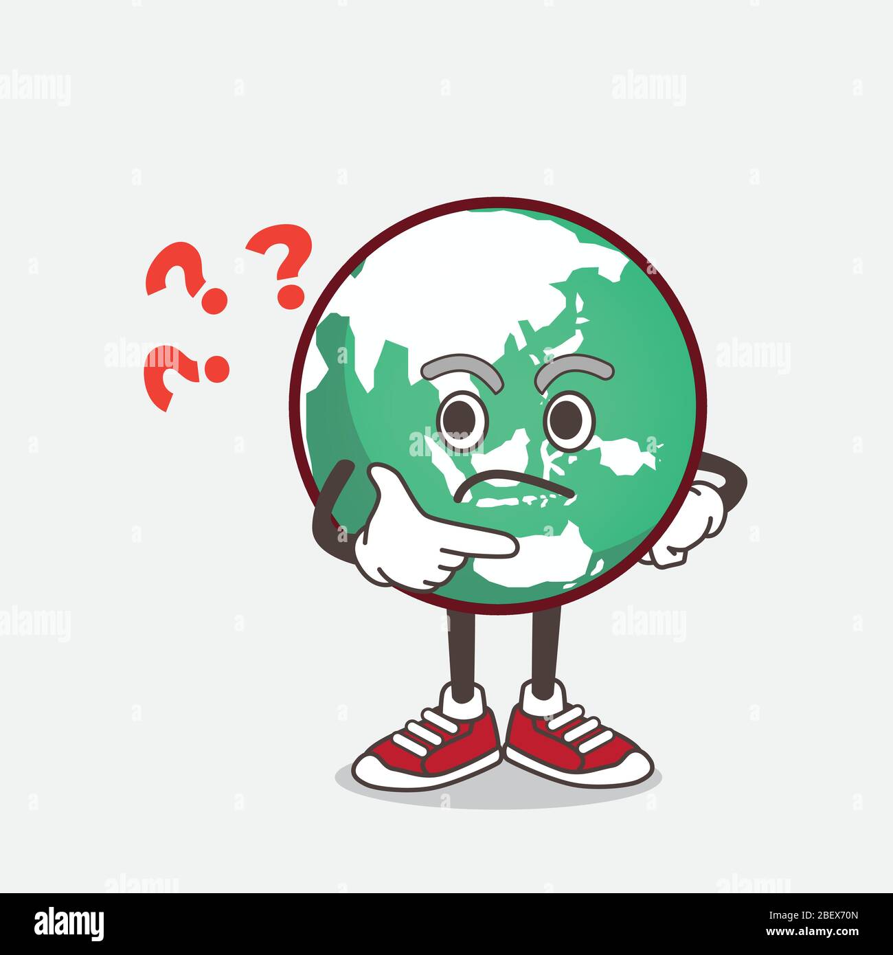 Earth Globe Vector Mascot Illustration Stock Vector Image & Art - Alamy