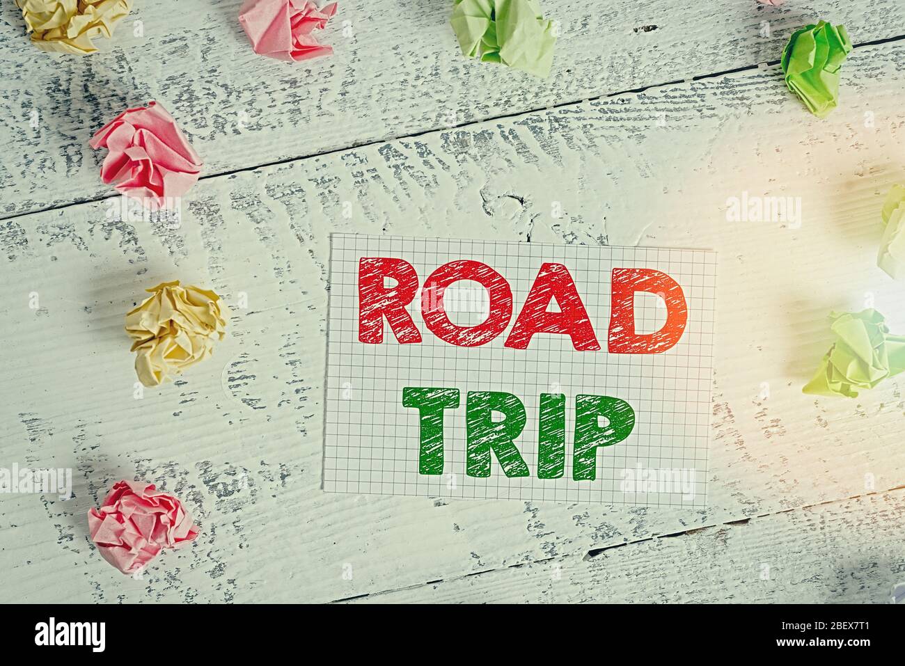 Text sign showing Road Trip. Business photo text long distance journey ...