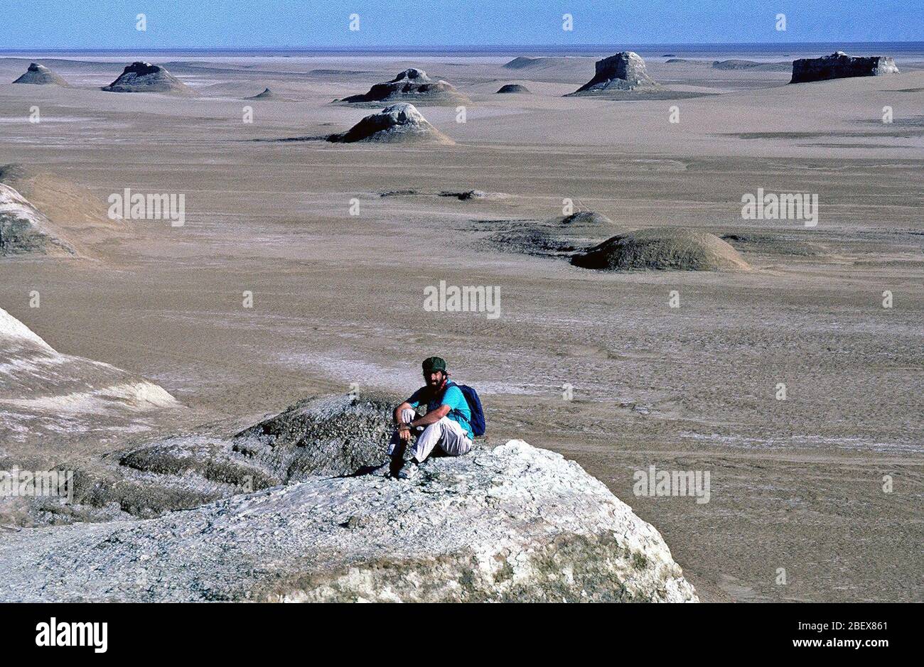 March 1988 - China's Qaidam Basin Landscape Similar with Mars Stock ...