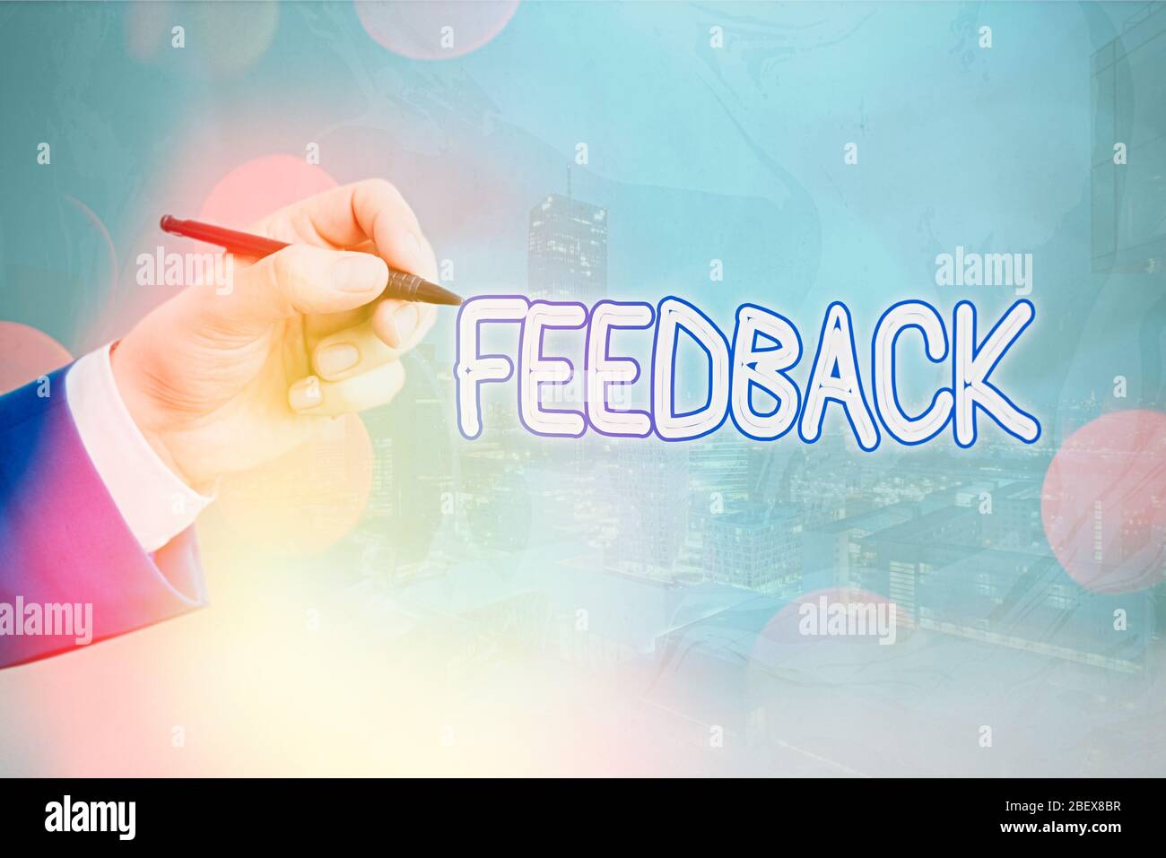 Conceptual hand writing showing Feedback. Concept meaning information ...