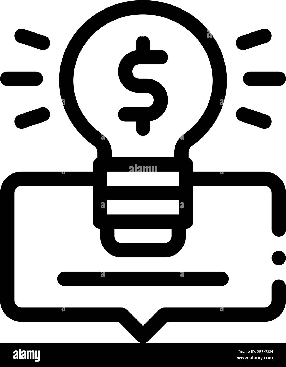 smart money solution icon vector outline illustration Stock Vector ...