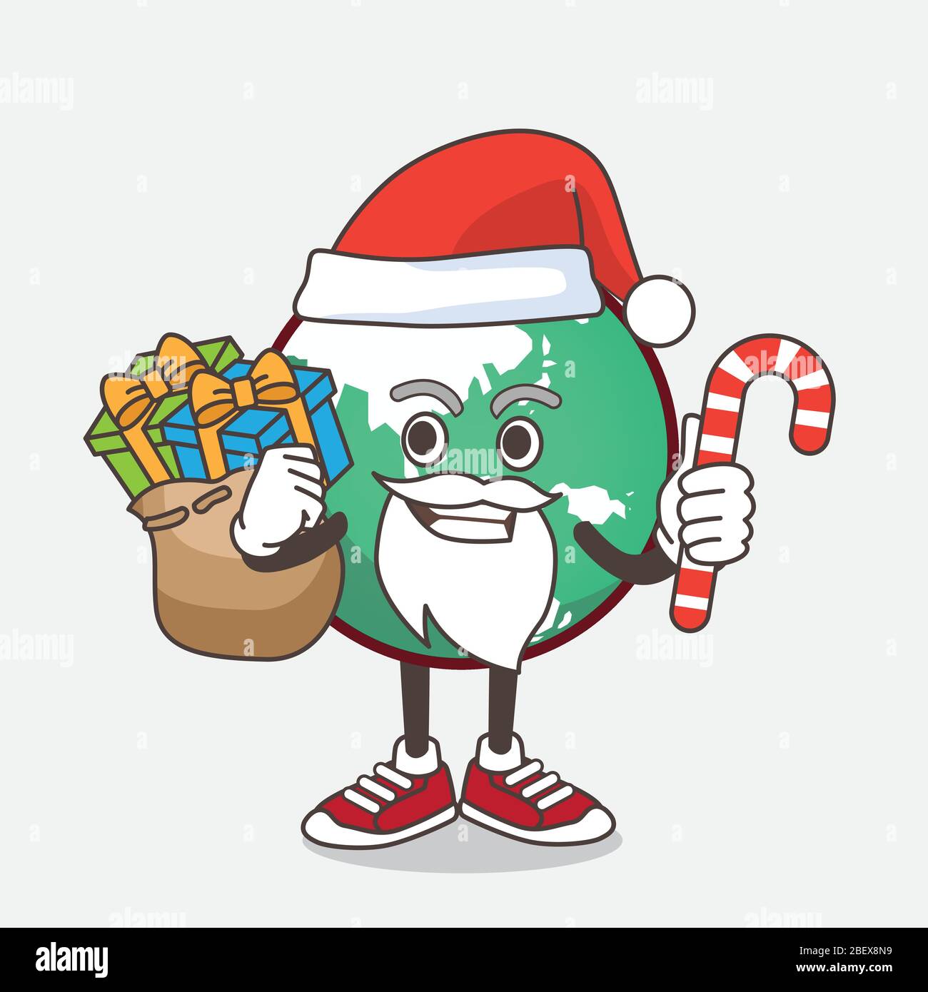 Earth Globe Vector Mascot Illustration Stock Vector Image & Art - Alamy