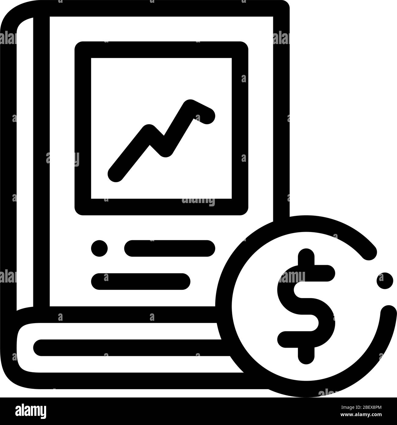 growth up investing book icon vector outline illustration Stock Vector ...