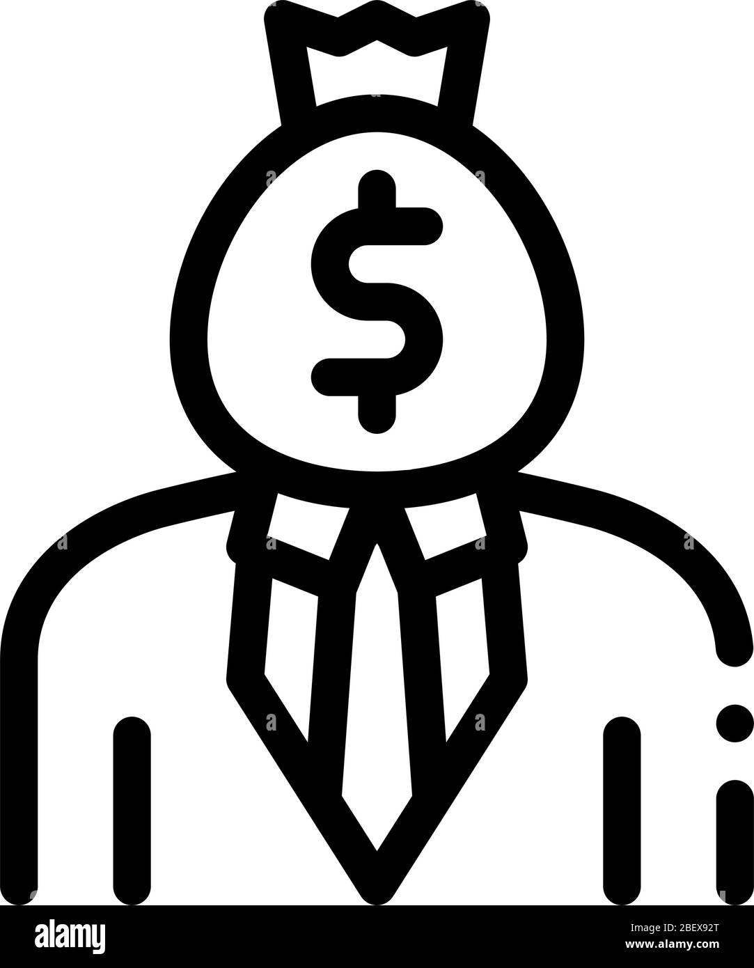 investor icon vector outline illustration Stock Vector Image & Art - Alamy