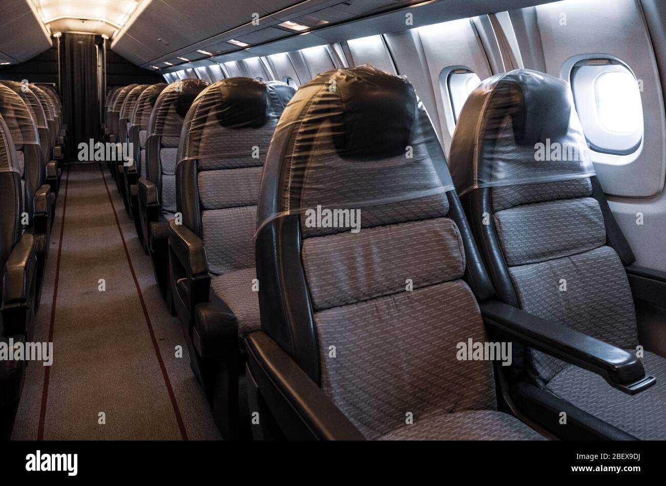 The luxury 1970s seating of 'Concorde' aircraft Stock Photo - Alamy