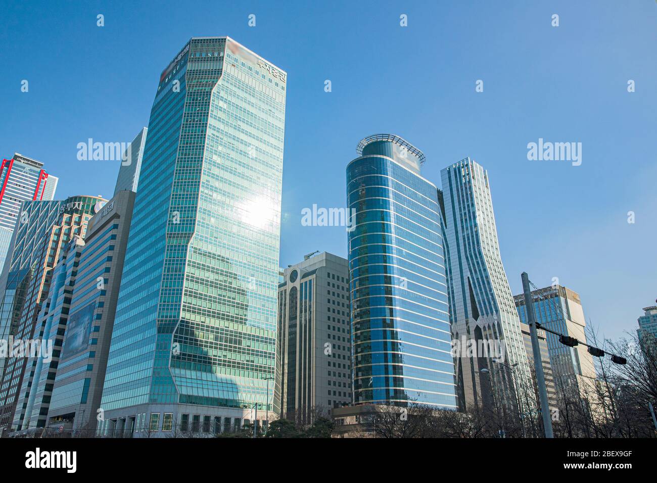 Cityscape of Seoul, Korea. modern architecture on sunny day. 130 Stock ...