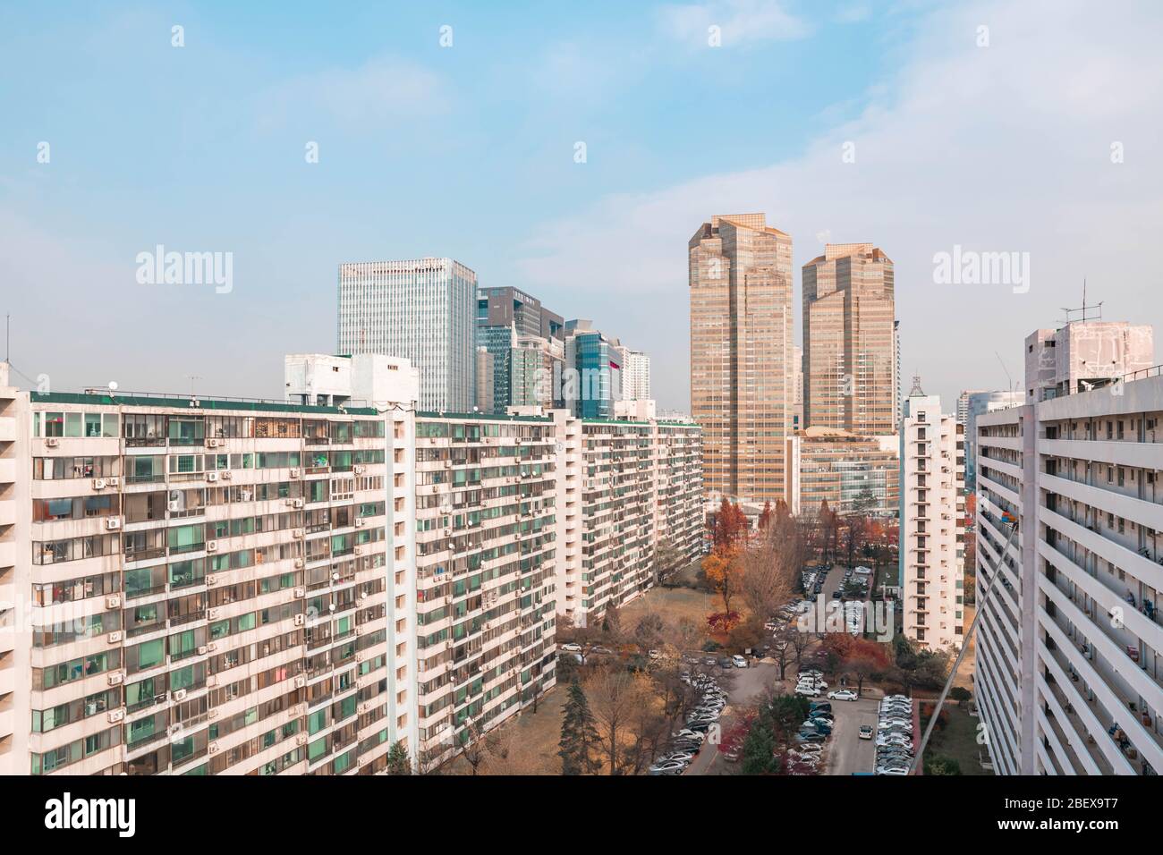 Cityscape of Seoul, Korea. modern architecture on sunny day. 045 Stock ...
