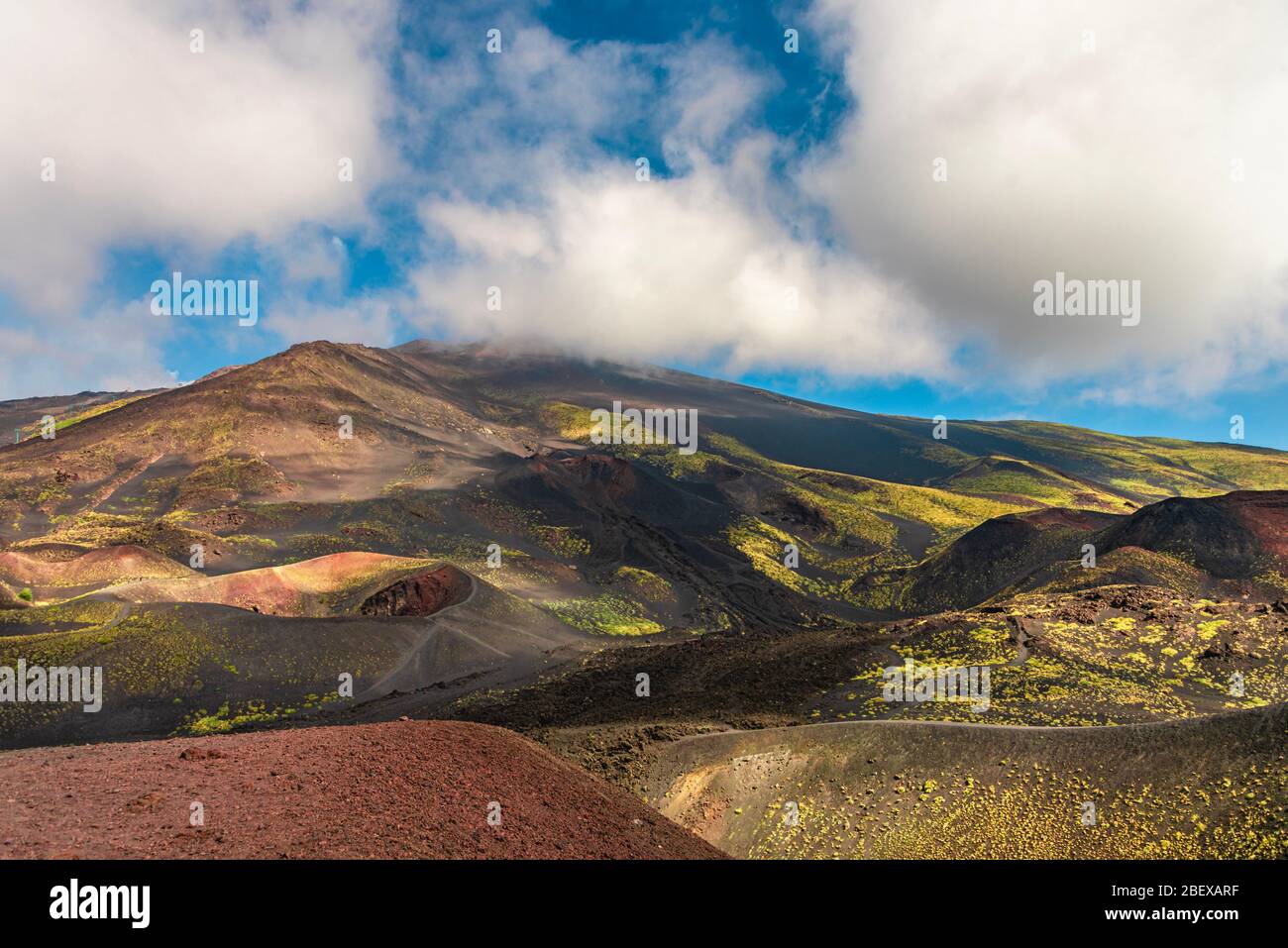 Amazing view of the incredible landscape on the South slope of Mount ...