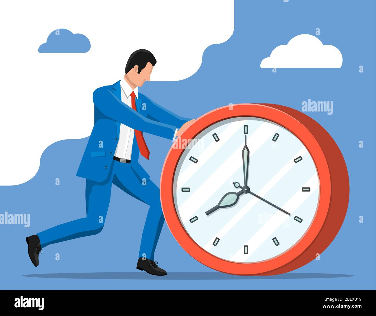Cartoon rushing man hi-res stock photography and images - Alamy