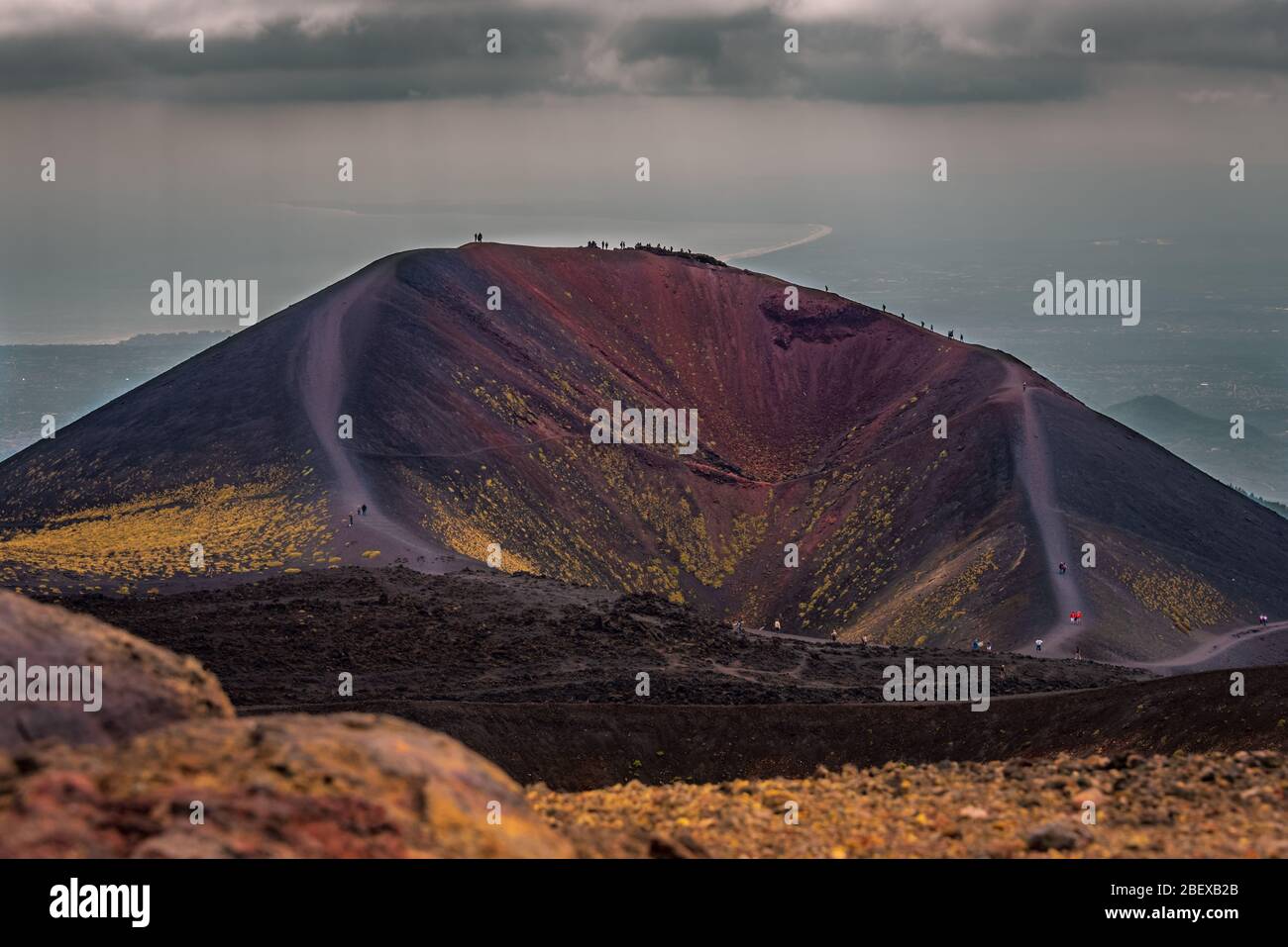 The biggest crater of the volcano hi-res stock photography and images ...