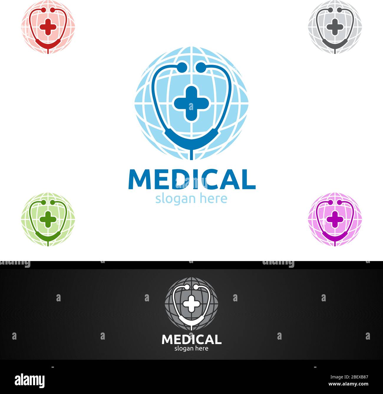 Global Cross Medical Hospital Logo for Emergency Clinic Drug store or ...