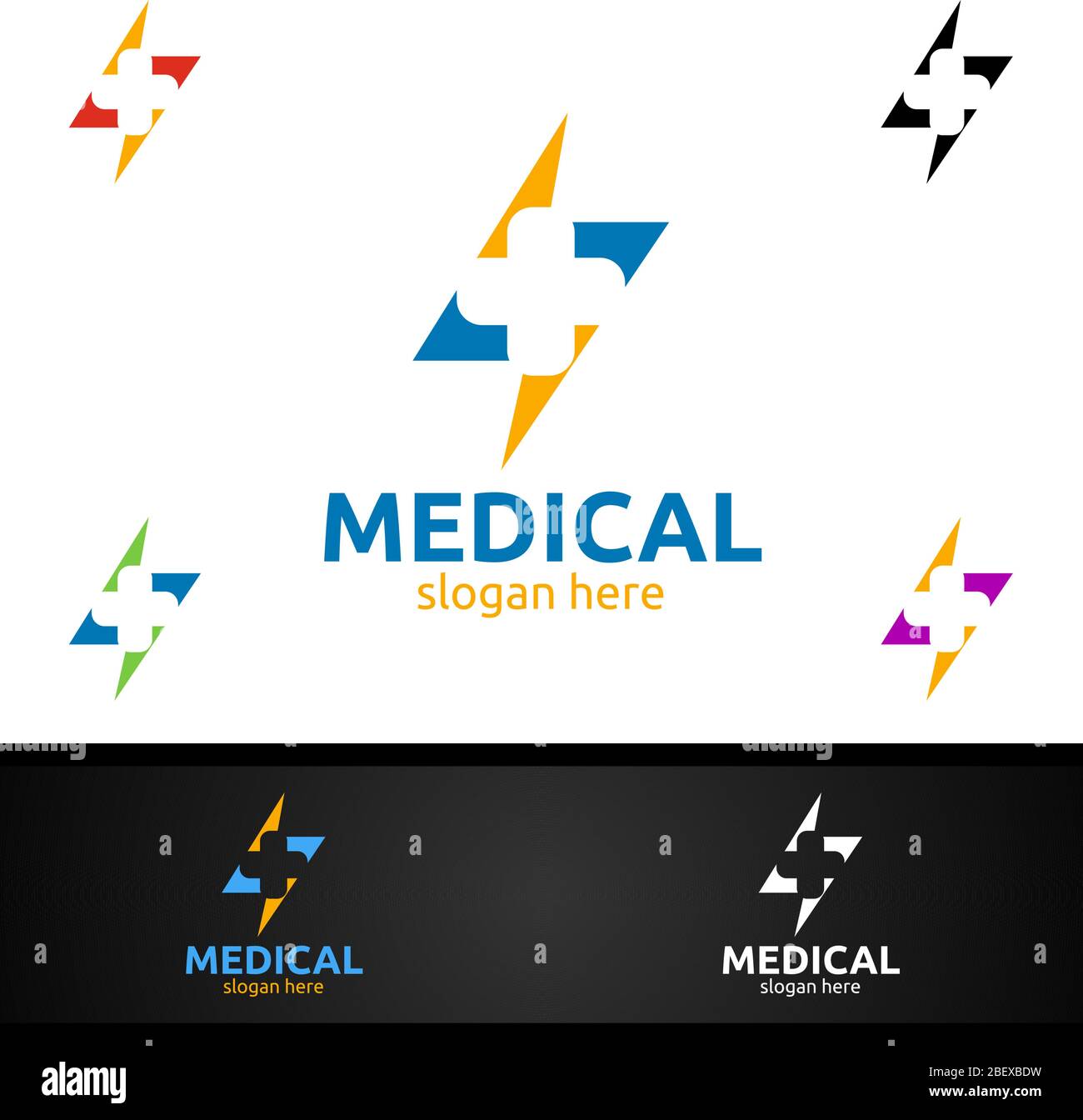 Fast Cross Medical Hospital Logo for Emergency Clinic Drug store or ...