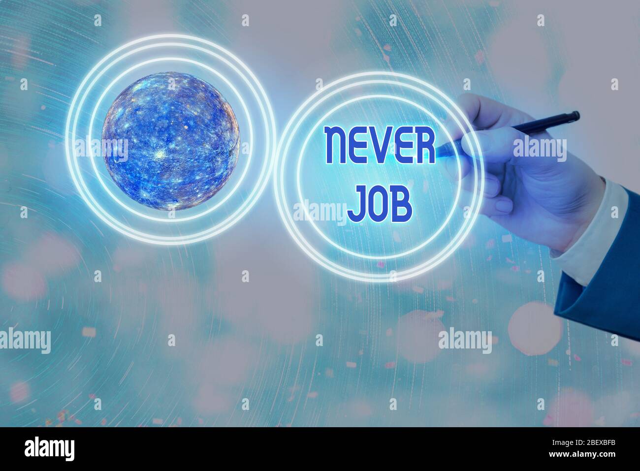Conceptual hand writing showing Never Job. Concept meaning Choosing a ...