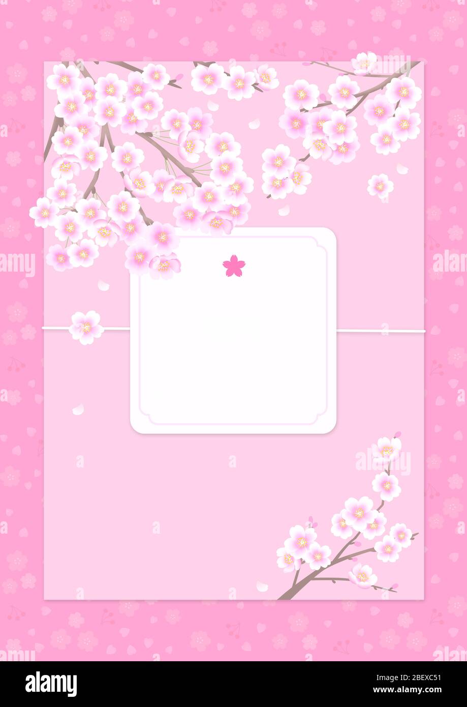 Colorful blooming flowers frame for card design illustration. 005 Stock ...