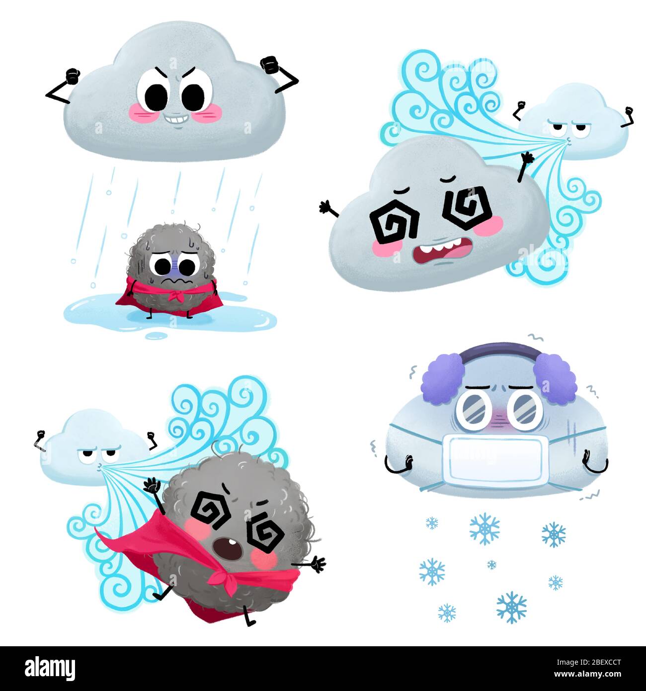 Cartoon weather gale Stock Vector Images - Alamy