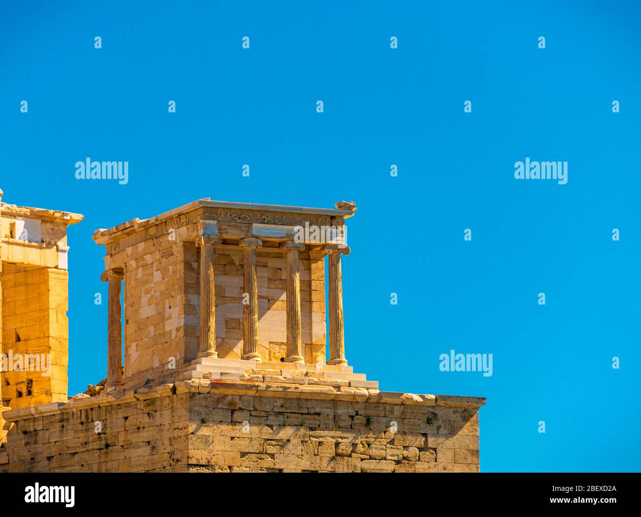 Detailed view of the Parthenon in the Greek Acropolis, Athens Stock ...