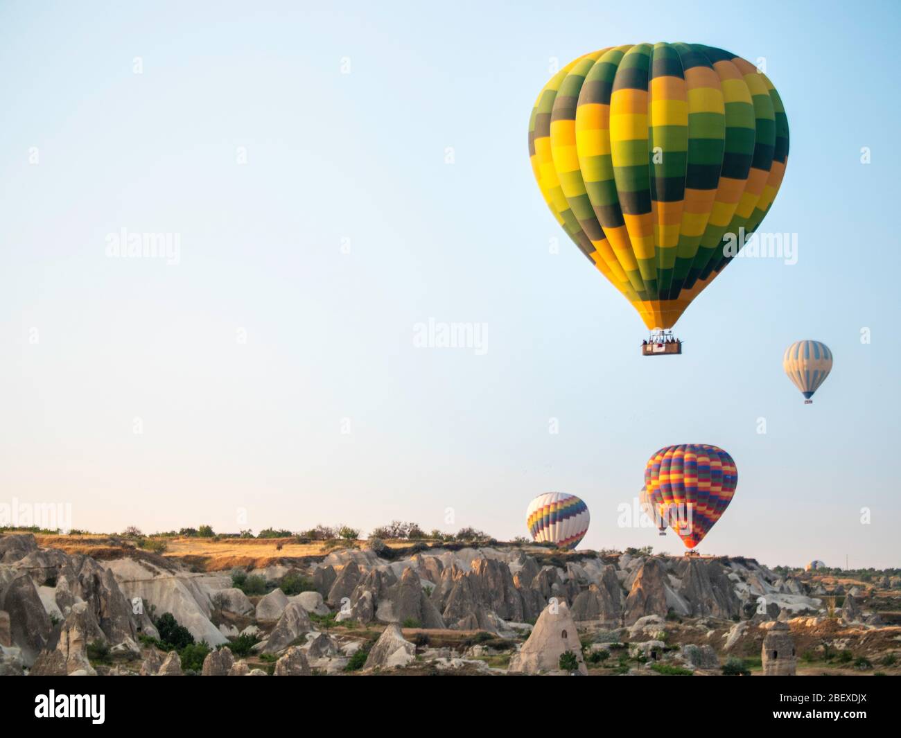 Rising hot air balloon over hi-res stock photography and images - Alamy