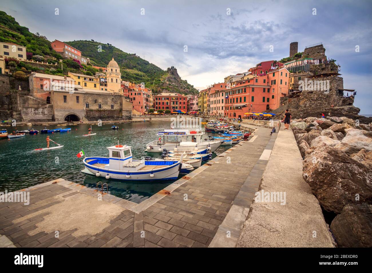 Vernazza fisherman village. Vernazza is one of five famous colorful ...