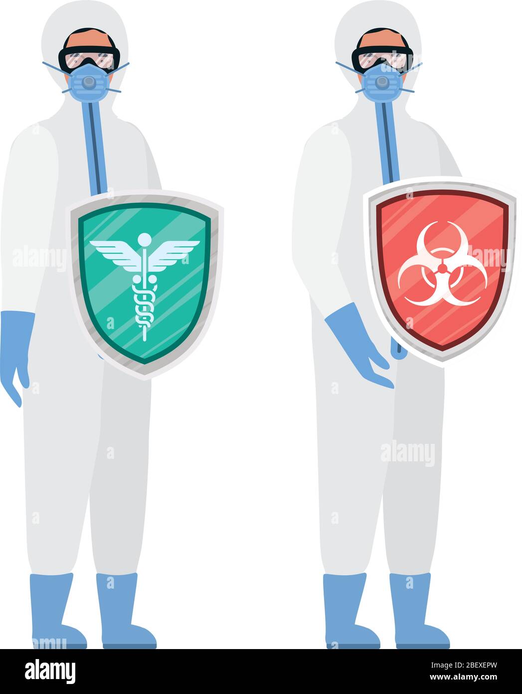 Hazard suits Stock Vector Images - Alamy