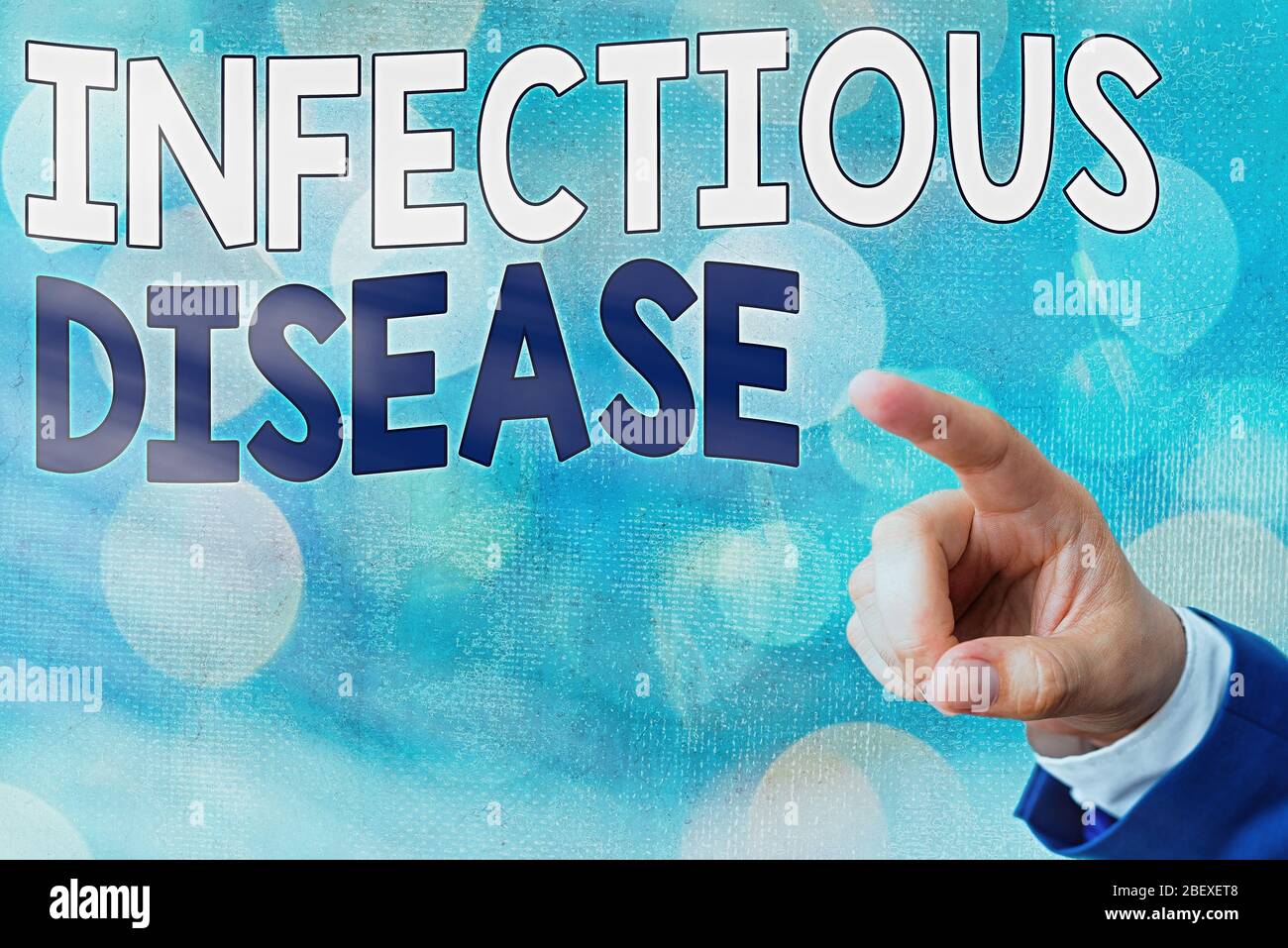 Writing note showing Infectious Disease. Business concept for caused by ...