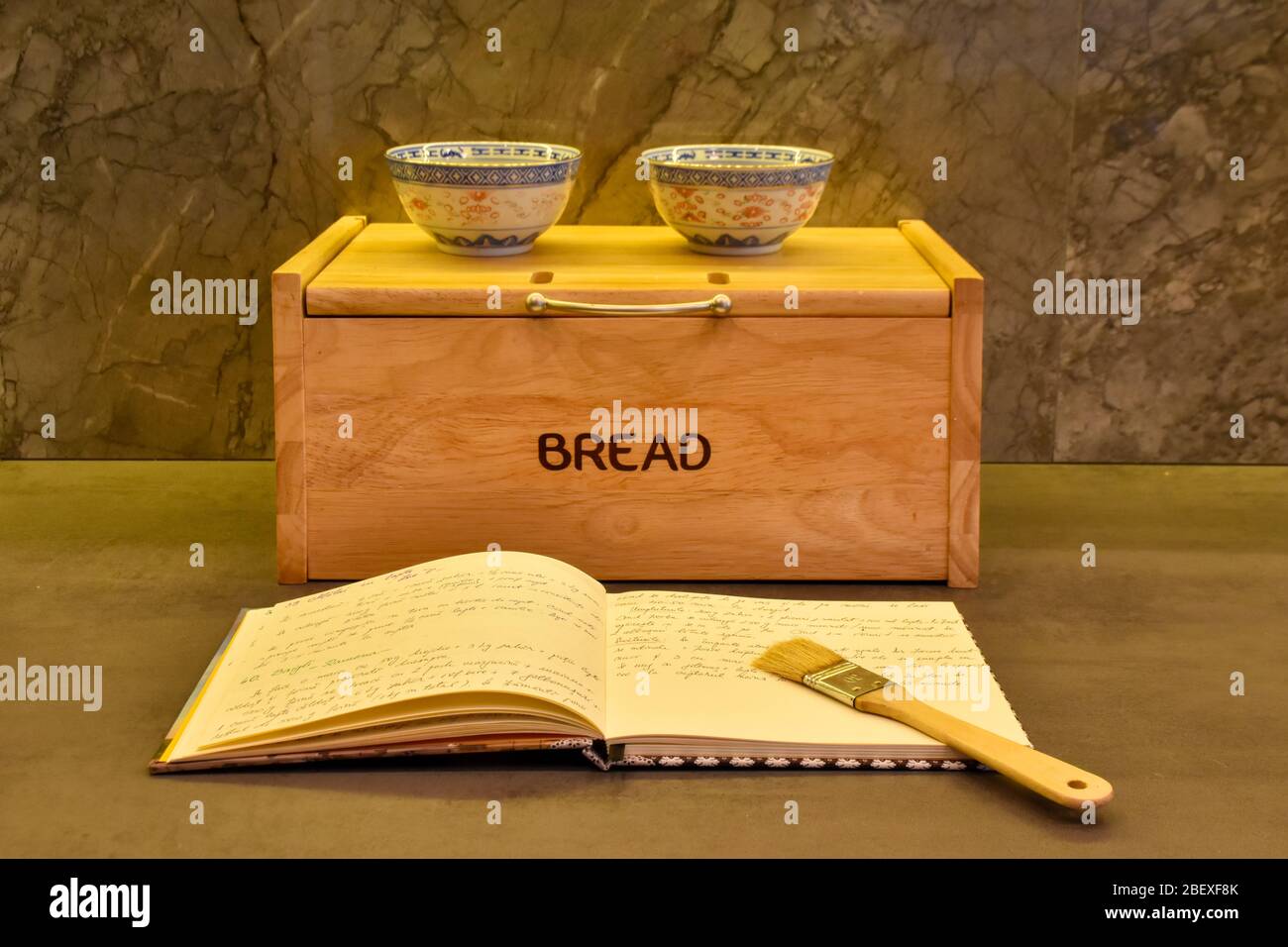Vintage baking book hi-res stock photography and images - Alamy